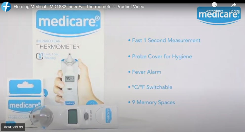 Medicare Infrared Ear Thermometers | Swettenham Chemists